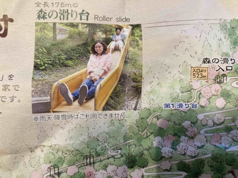 下呂温泉合掌村の森の滑り台（全長175メートル）で遊んできた【壮絶体験談】 | hachiko85ライフ