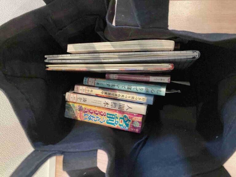 大人の図書館バッグおすすめ7選。無印や自立して丈夫なカバン【重たい本も入る】 | hachiko85ライフ