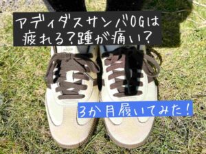 【体験談】アディダスサンバOGは疲れる？かかとが痛い？靴擦れの対処法は？3か月履いてみた | hachiko85ライフ